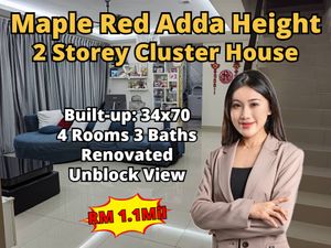 Maple Red @ Adda Heights Double Storey Cluster House For Sale for Sale ...