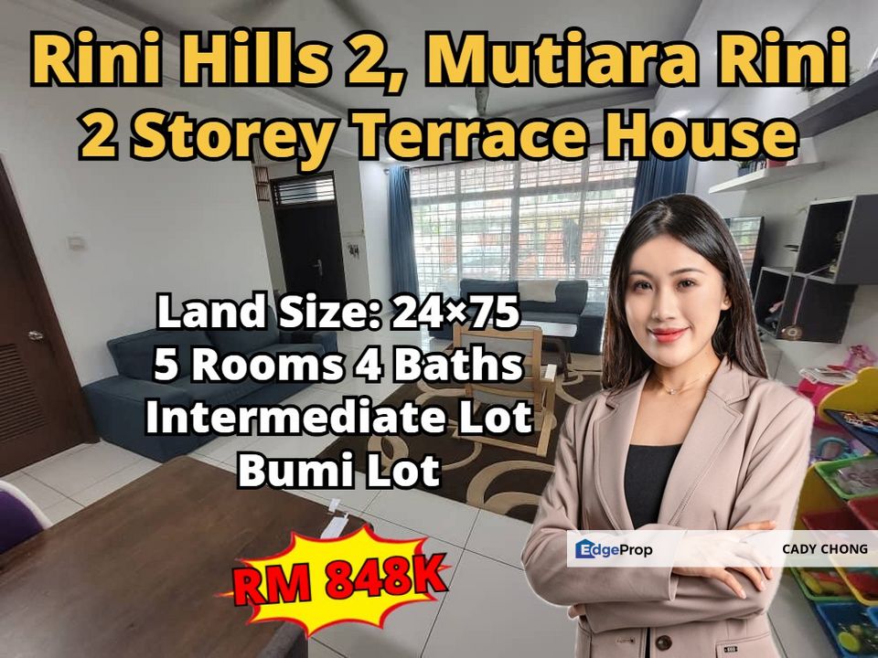 Rini Hill 2 Mutiara Rini Double Storey Terrace House For Sale for Sale @RM848,000 By CADY CHONG ...