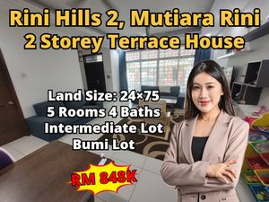 Rini Hill 2 Mutiara Rini Double Storey Terrace House For Sale for Sale ...