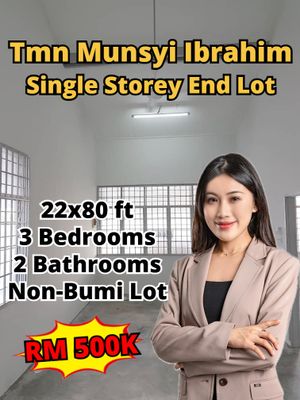 Taman Munsyi Ibrahim Single Storey Terrace House End Lot For Sale for ...