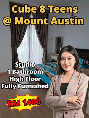 Cube 8 Teens @ Mount Austin Studio Fully Furnished For Rent for Rental @RM1,400 By CADY CHONG ...