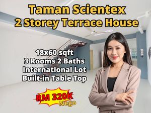 Taman Scientex Double Storey Terrace House For Sale for Sale @RM320,000 ...