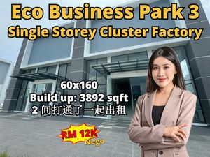 Eco Business Park 3 @ Kota Masai Single Storey Cluster Factory For Rent ...