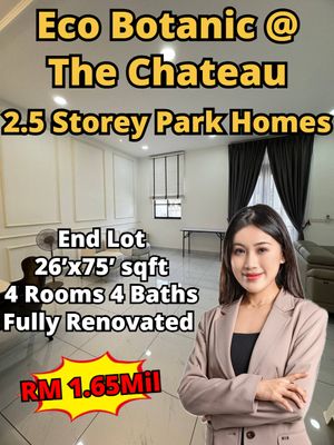 Eco Botanic @ The Chaetau 2.5 Storey Park Homes End Lot Fully Renovated ...