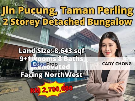 Taman Perling Double Storey Detached Bungalow Rebuilt & Renovated For ...
