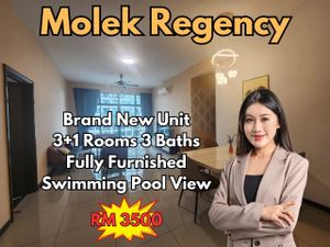 Molek Regency 3+1 Bedrooms Fully Furnished Brand New Unit For Rent for Rental @RM3,500 By CADY ...
