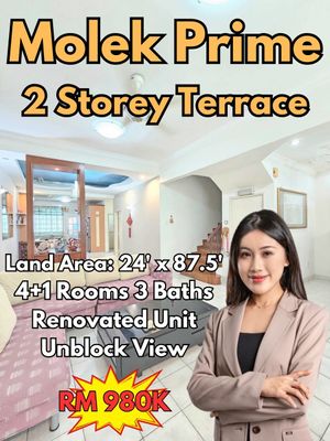 Molek Prime Double Storey Terrace House Renovated Unit For Sale for ...