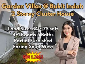 Garden Villas @ Bukit Indah Double Storey Cluster House Unblock View ...