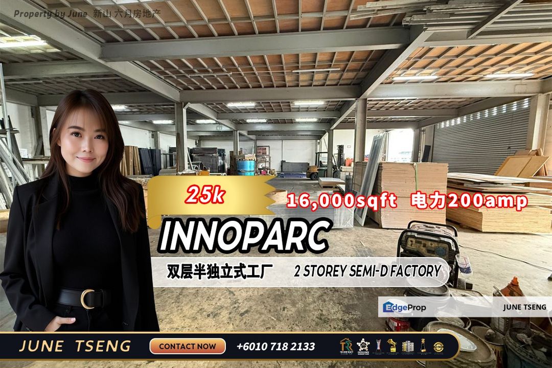 Innoparc - 2 Storey Semi-D Factory For Rent for Rental @RM25,000 By ...