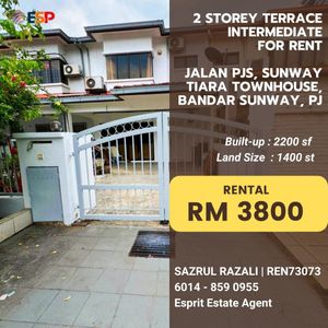 2 Storey Terrace Landed House For Rent at Sunway Tiara Bandar Sunway ...