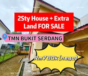 2 Storey House @ Taman Bukit Serdang [ + extra land ] for Sale @RM780 ...