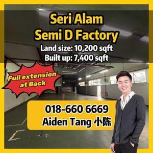 Seri Alam Semi D Factory for Rental @RM9,500 By AIDEN TANG | EdgeProp.my