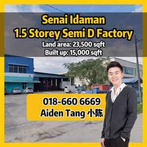 Senai Idaman Semi D Factory for Sale @RM5,280,000 By AIDEN TANG ...