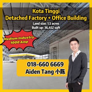 Kota Tinggi Detached Factory Medium Industry for Sale @RM9,113,000 By ...