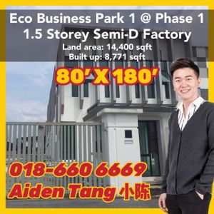 Eco Business Park 1 Phase 1 Semi D Factory for Sale @RM3,800,000 By ...