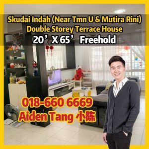Skudai Indah Double Storey Terrace House for Sale @RM550,000 By AIDEN ...
