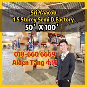 Sri Yaacob Semi D Factory for Sale @RM2,300,000 By AIDEN TANG | EdgeProp.my