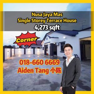 Nusa Jaya Mas Single Storey Terrace House Corner Lot for Sale @RM950 ...