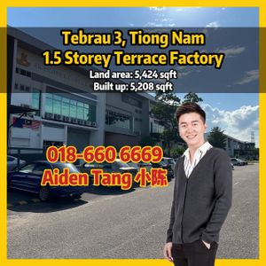 Tiong Nam Industrial Park Tebrau III 1.5 Storey Terrace Factory for ...