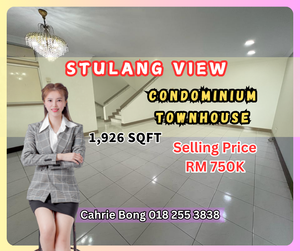 Stulang View Condominium Townhouse For Sales for Sale @RM750,000 By ...