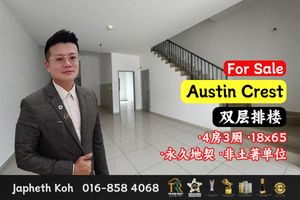 Austin Crest - Double Storey Terrace House For Sale for Sale @RM770,000 ...