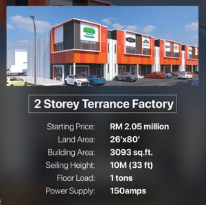 2 Storey Terrance Factory and 3 Storey Semi-D Factory at Bandar Puncak ...