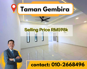 Double Storey Terrace House at Taman Gembira, Jln Riang 6 for Sale for ...