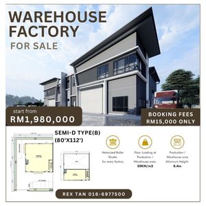 Kawasan Perindustrian Kelisa Mewah Senawang Warehouse Factory Semi D ...