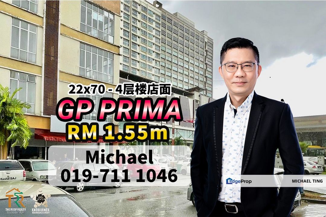 Gp Prima - 4 Storey Shop For Sale for Sale @RM1,550,000 By MICHAEL TING ...