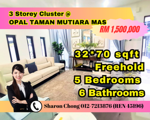 3 STOREY CLUSTER OPAL TAMAN MUTIARA MAS SKUDAI for sale for Sale @RM1 ...