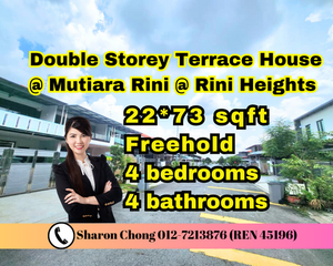 Double Storey Terrace House Mutiara Rini @ Rini Heights For Sale for ...