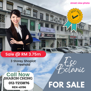 Eco Botanic 3 Story Shop Lot For Sale for Sale @RM3,750,000 By SHARON ...