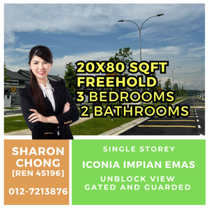 Single Storey Terrace House Iconia Garden Residence for Sale for Sale ...