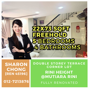 For Sale Double Storey Corner Lot Rini Heights Skudai for Sale @RM1 ...