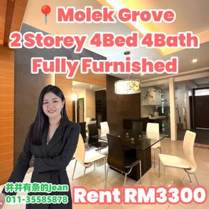 Molek Grove Double Storey Fully Furnished for Rental @RM3,300 By JEAN ...