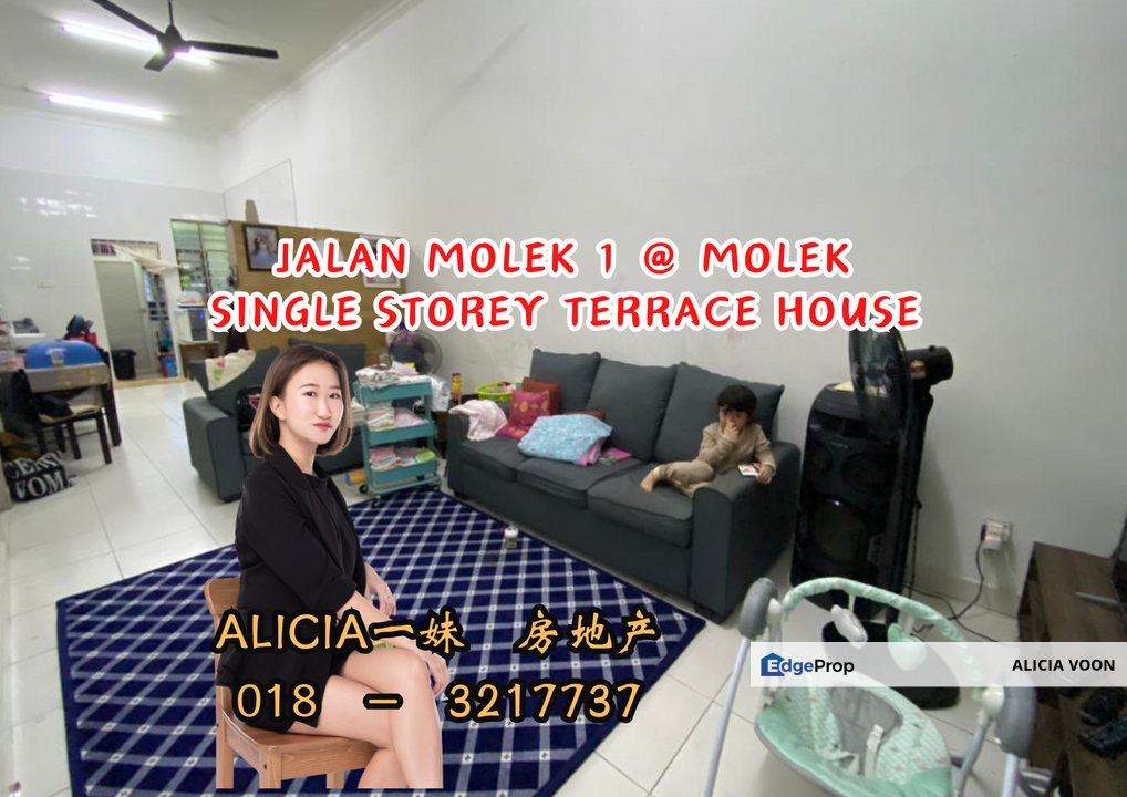 Taman Molek Single Storey Terrace House for Sale @RM530,000 By ALICIA ...