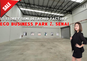 Eco Business Park 2 Senai 1.5 Storey Semi Detached Factory for Sale @RM3,200,000 By ALICIA VOON ...