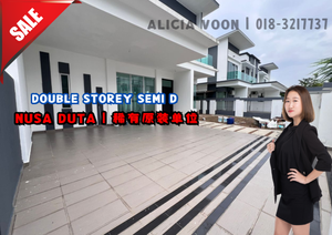 Nusa Duta 1 Double Storey Semi D Original Unit for Sale @RM1,800,000 By ...