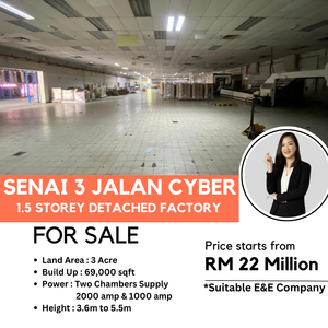 Senai 3 Factory Warehouse For Sales and Rent for Sale @RM22,000,000 By ...