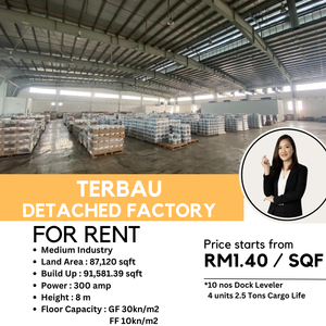 Kawasan Perindustrian Tebrau 1, Johor Bahru Detached Factory For Rent ...