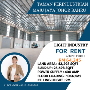 Taman Perindustrian Maju Jaya Johor Bahru Detachev factory For Rent for ...