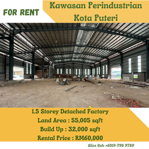 Kawasan Perindustrian Kota Puteri Masai Brand New 1.5 Storey Detached ...
