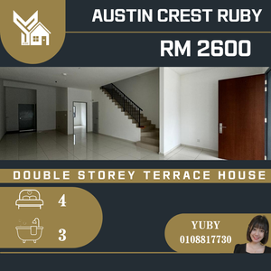 Austin Crest RUBY Mount Austin Desa Tebrau Terrace House Taman Gaya ...