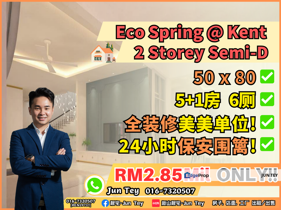 Eco Spring Semi D Fully Renovation Unit For Sale!Setia indah Mount ...