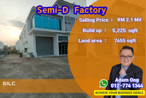 SILC 2 storey Semi-detached factory for Sale for Sale @RM2,100,000 By ...