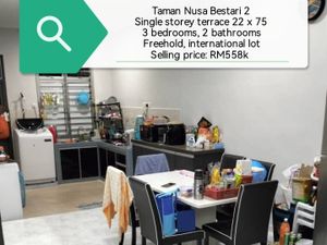 Taman Nusa Bestari 2 Jalan NB2 Bukit Indah Single Storey terrace house ...