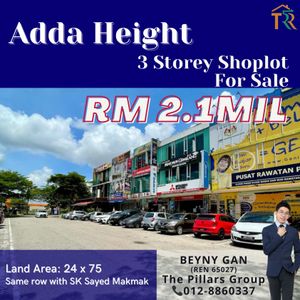 (Adda Heights @ Jalan Adda 3/1) 3 Storey Shoplot for Sale @RM2,100,000 ...
