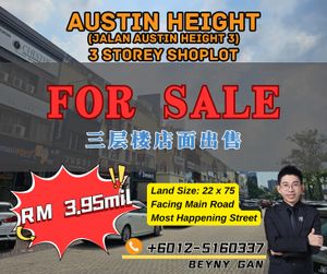 (Jalan Austin Height 3) 3 Storey Shoplot for Sale @RM3,950,000 By BEYNY ...