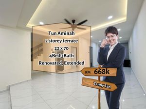 Tun Aminah double storey terrace fully renovated and extended for Sale @RM668,000 By TANNY TAN ...