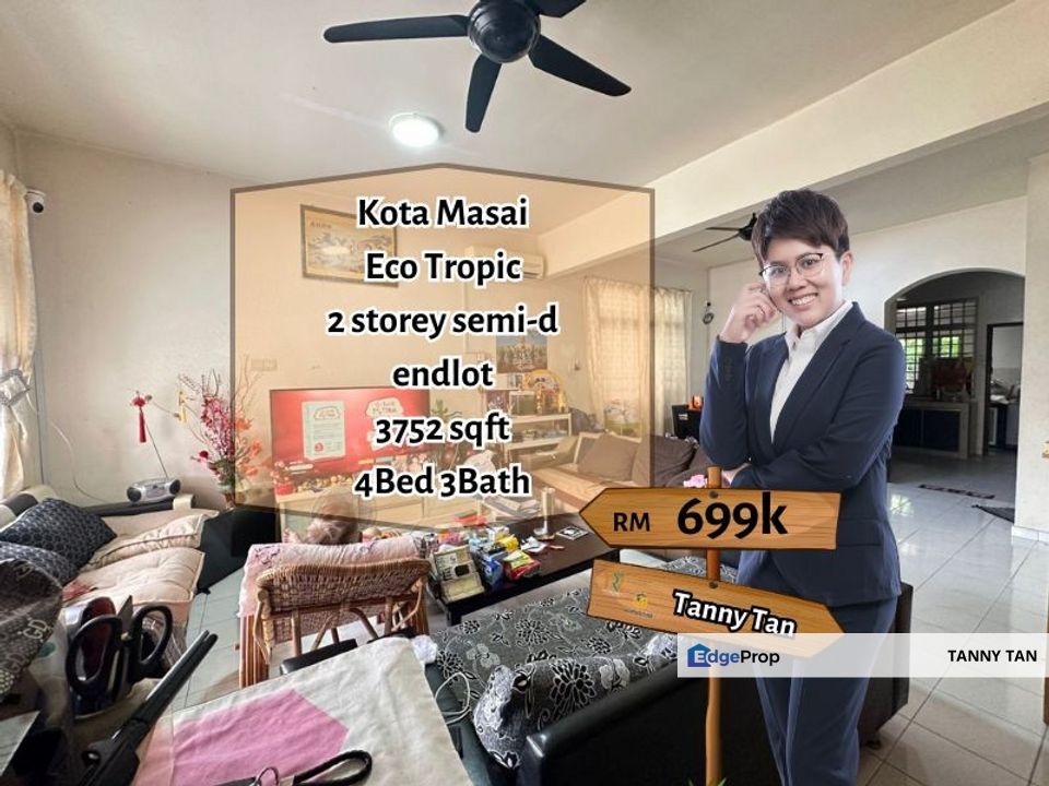 Eco Tropic double storey semi-d endlot renovated and extended for Sale @RM699,000 By TANNY TAN ...
